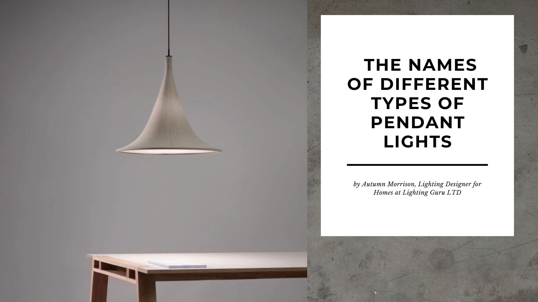 20 Types of Pendant Lights: Names, Images & Descriptions – Lighting ...